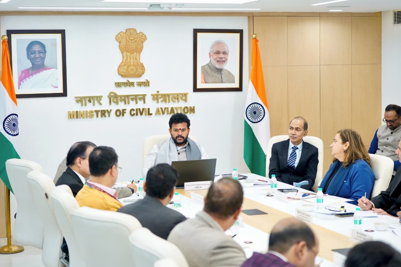 Hon'ble Minister of Civil Aviation Sh. Ram Mohan Naidu undertook a ...